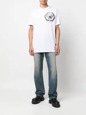 Philipp Plein Hexagon Logo Print T-shirt