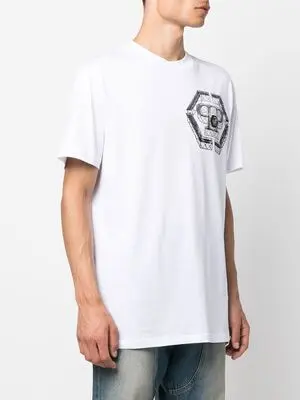 Philipp Plein Hexagon Logo Print T-shirt