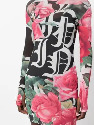 Philipp Plein Logo-print Mini Dress
