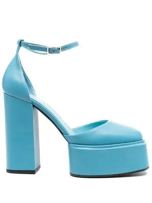 3JUIN Platform-sole 90mm Pumps - Blue