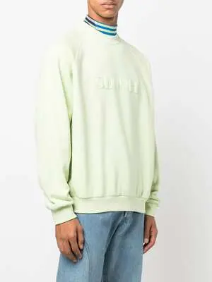 Sunnei Embroidered Logo Sweatshirt - Green