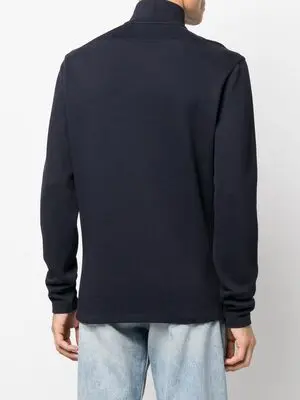 Orlebar Brown Zip-front Funnel Neck Sweater