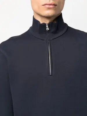 Orlebar Brown Zip-front Funnel Neck Sweater
