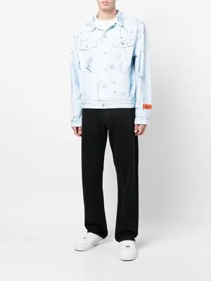 Heron Preston Overdyed Button-up Shirt Jacket