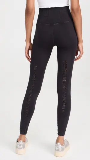 Free People Good Karma High Waisted 7/8 Leggings - Washed Black