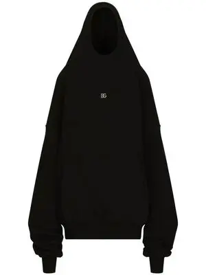 Dolce & Gabbana Logo Plaque Oversized Hoodie