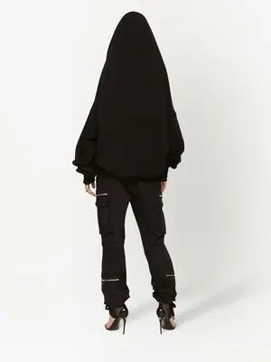 Dolce & Gabbana Logo Plaque Oversized Hoodie