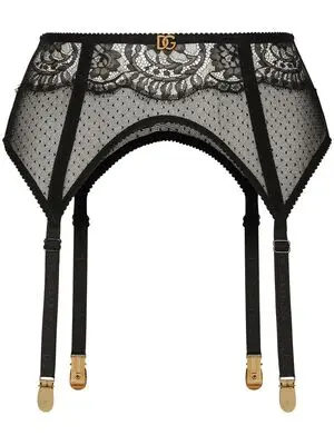 Dolce & Gabbana Lace Suspender Belt - Black