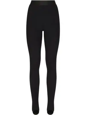 Dolce & Gabbana Technical Jersey Leggings With Branded Elastic