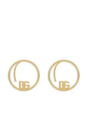 Dolce & Gabbana Dg Logo Hoop Earrings