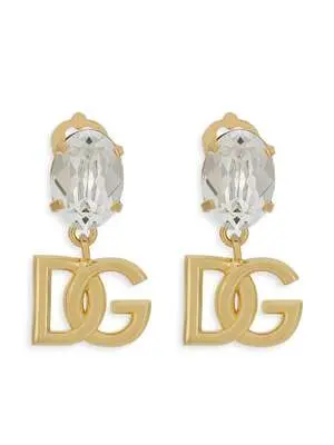 Dolce & Gabbana Rhinestone Dg-logo Earrings