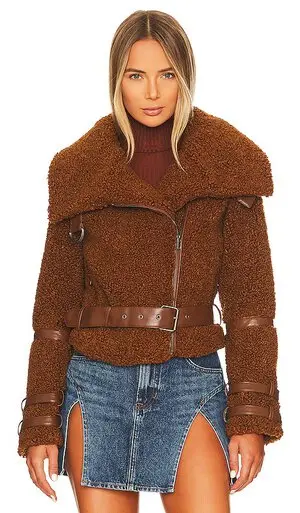 Tularosa Bailey Moto Jacket - Cappuccino