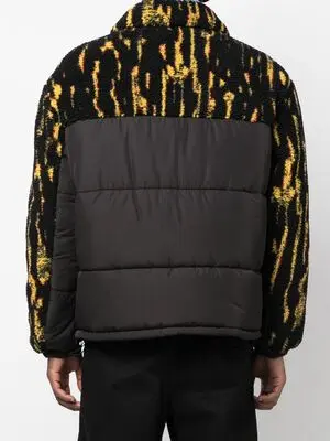AMBUSH Abstract-print Panelled Jacket - Black