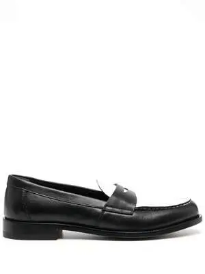 SCAROSSO Two-tone Loafers - Black