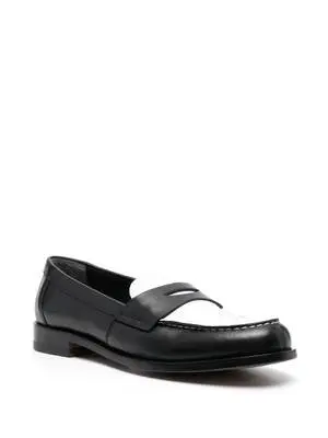 SCAROSSO Two-tone Loafers - Black