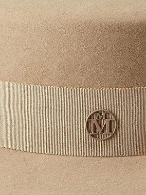 MAISON MICHEL Kiki Canotier Hat - Neutrals