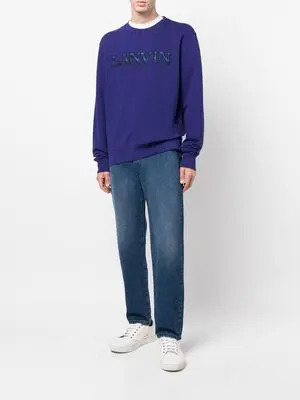 LANVIN Embroidered Logo Sweatshirt