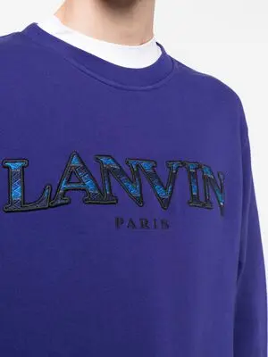 LANVIN Embroidered Logo Sweatshirt