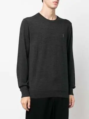 Polo Ralph Lauren Embroidered Knit Jumper - Grey