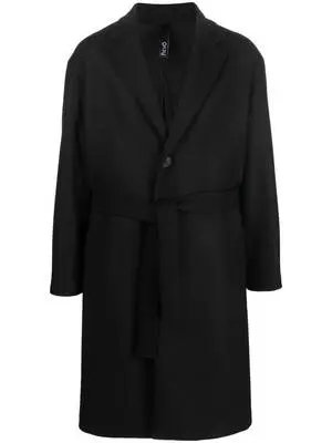 HEVO Single-breasted Coat - Black