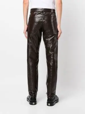 COURREGES High-shine Tapered Trousers