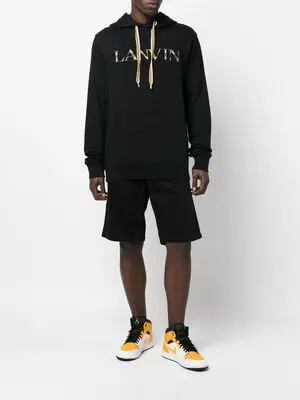 LANVIN Embroidered Logo Hoodie