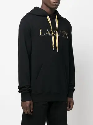 LANVIN Embroidered Logo Hoodie