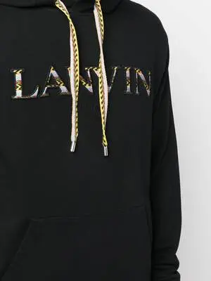 LANVIN Embroidered Logo Hoodie