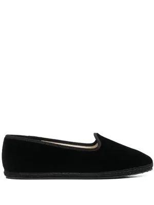 SCAROSSO Valentina Velvet Loafers
