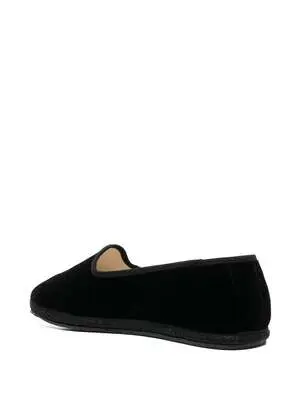 SCAROSSO Valentina Velvet Loafers