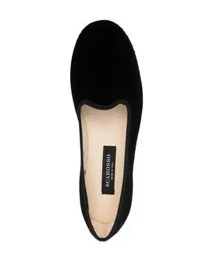 SCAROSSO Valentina Velvet Loafers