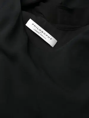 Philosophy Di Lorenzo Serafini Draped Tie Mini Dress
