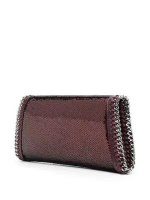 Stella McCartney Sequin-embellished Clutch - Red