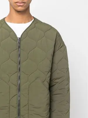 Philippe Model Quilted Collarless Jacket