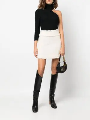 Alberta Ferretti Tweed-design Mini Skirt