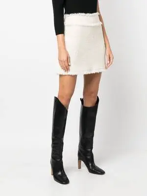 Alberta Ferretti Tweed-design Mini Skirt
