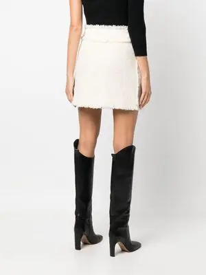 Alberta Ferretti Tweed-design Mini Skirt