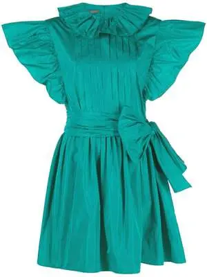 Alberta Ferretti Bow-detail Flared Dress