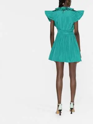 Alberta Ferretti Bow-detail Flared Dress