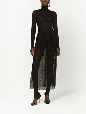 Dolce & Gabbana Rhinestone-embellished Maxi Skirt