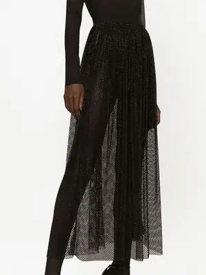 Dolce & Gabbana Rhinestone-embellished Maxi Skirt