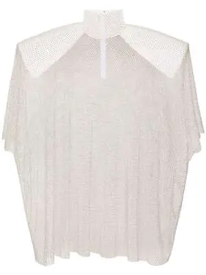 Dolce & Gabbana Rhinestone-embellished Mesh Blouse