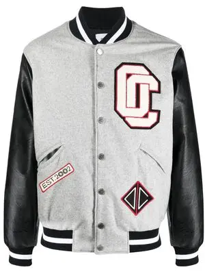Opening Ceremony Logo-embroidered Varsity Jacket - Grey