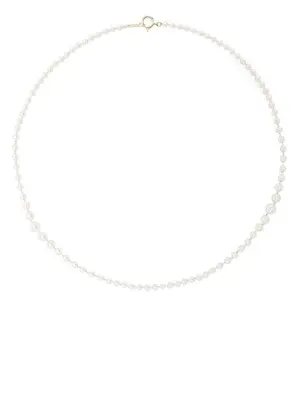 Mizuki 14kt Yellow Akoya Pearl Necklace - Gold