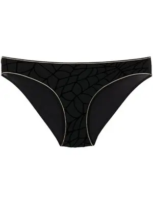 Marlies Dekkers The Adventures Velvet-detail Briefs - Black