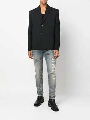 Amiri Slim-fit Illustration Print Jeans