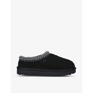 UGG Tasman Shearling-lined Suede Slippers - Black