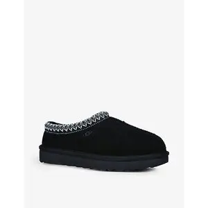 UGG Tasman Shearling-lined Suede Slippers - Black
