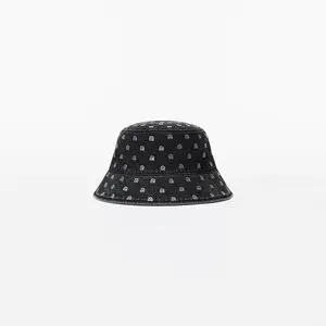 Alexander Wang Crystal Bucket Hat In Denim
