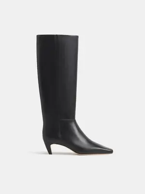 REFORMATION Remy Knee Boot - Black